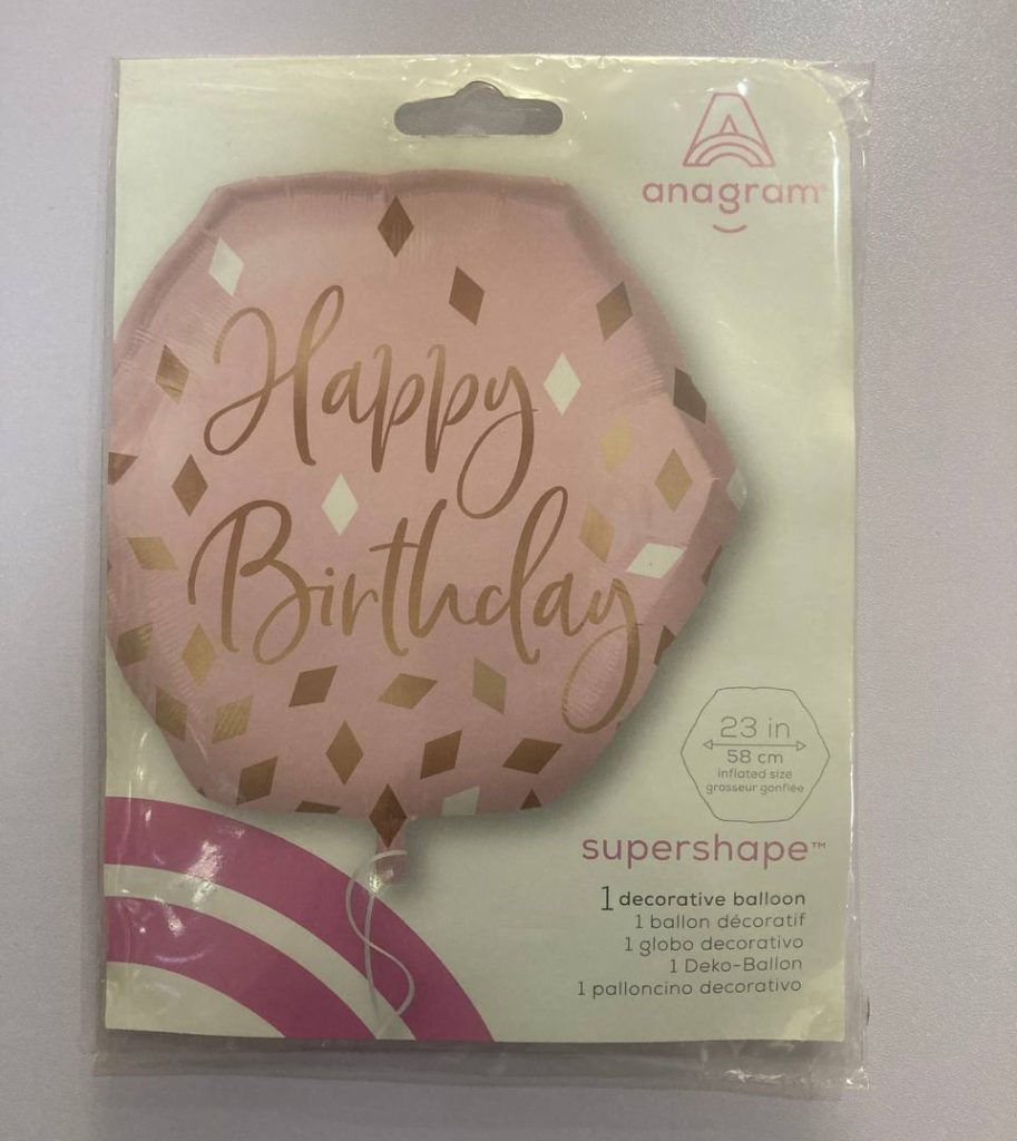 23″ Happy Birthday Shape Balloon – Partyjoks